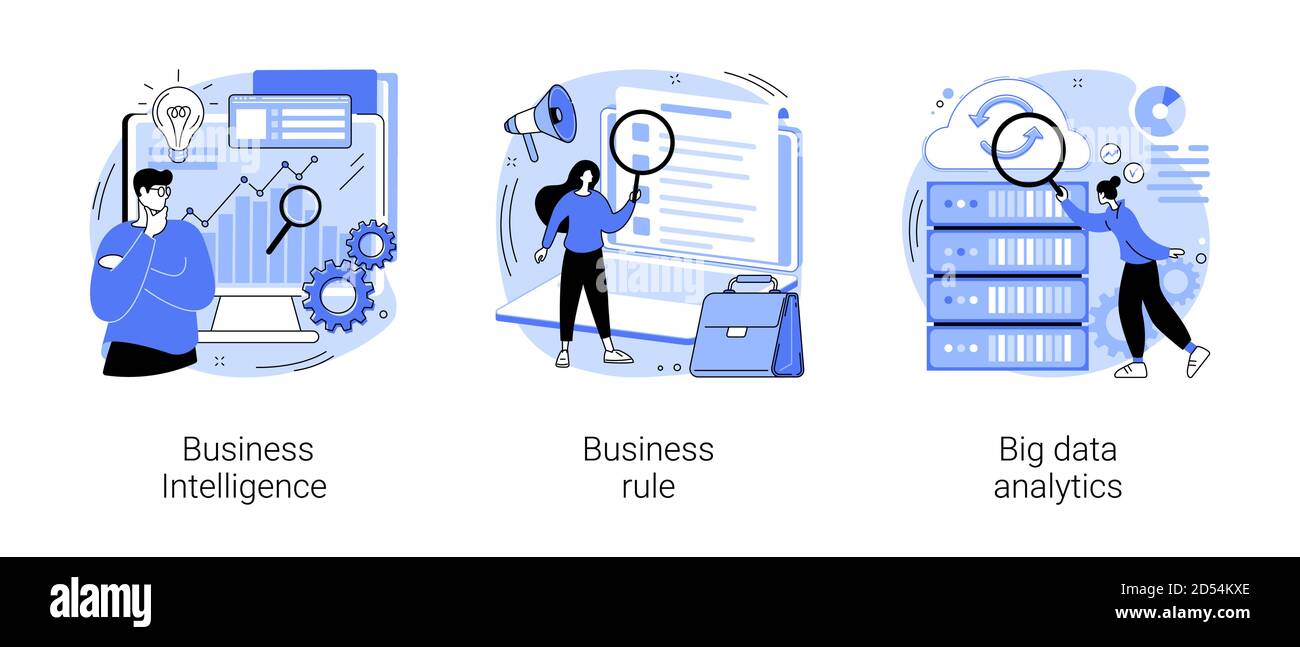 Enterprise strategy development abstract concept vector illustrations ...