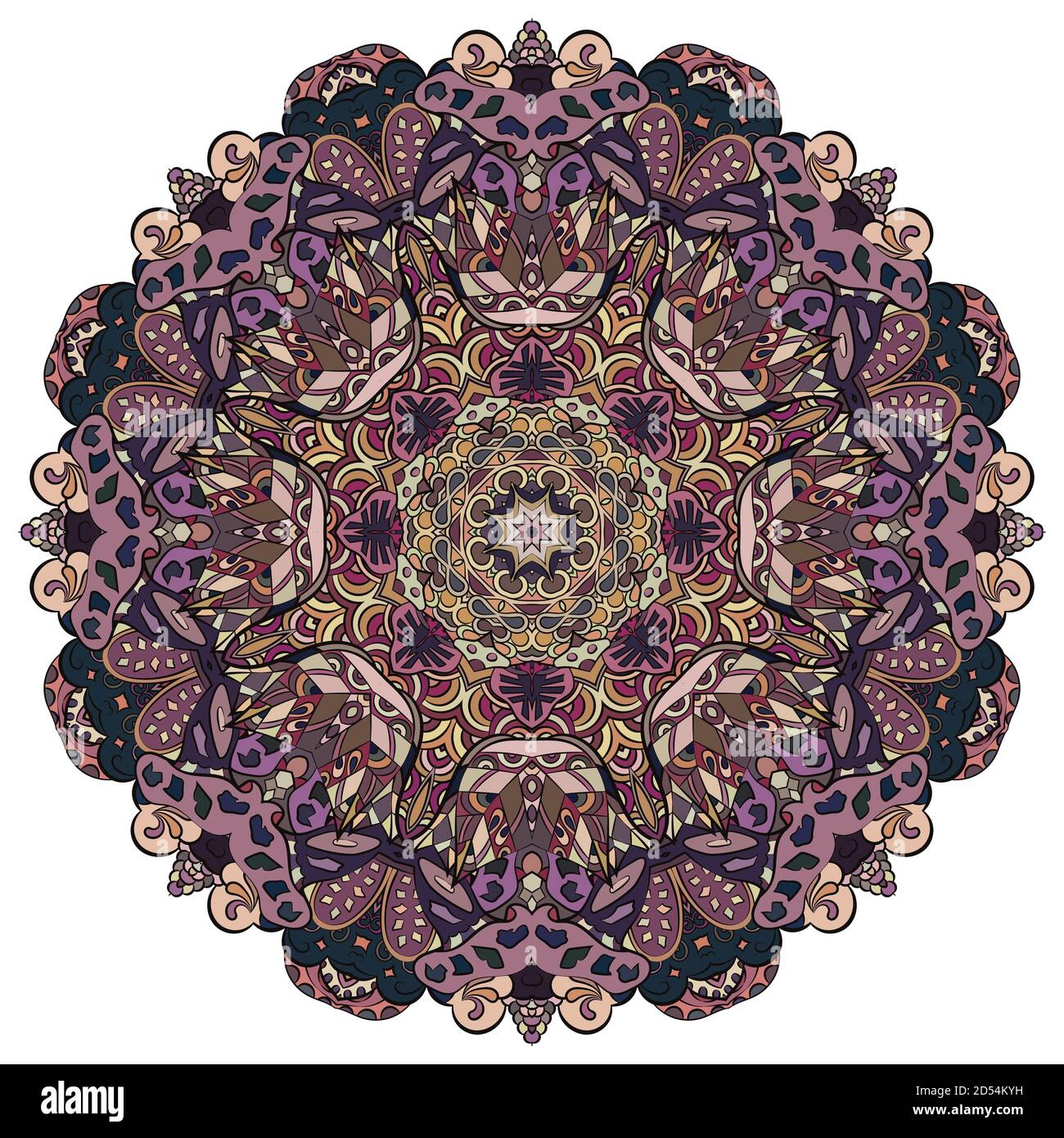 Mandala, tracery wheel mehndi design Stock Vector Image & Art - Alamy