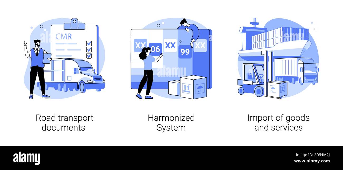 International logistics abstract concept vector illustrations Stock ...