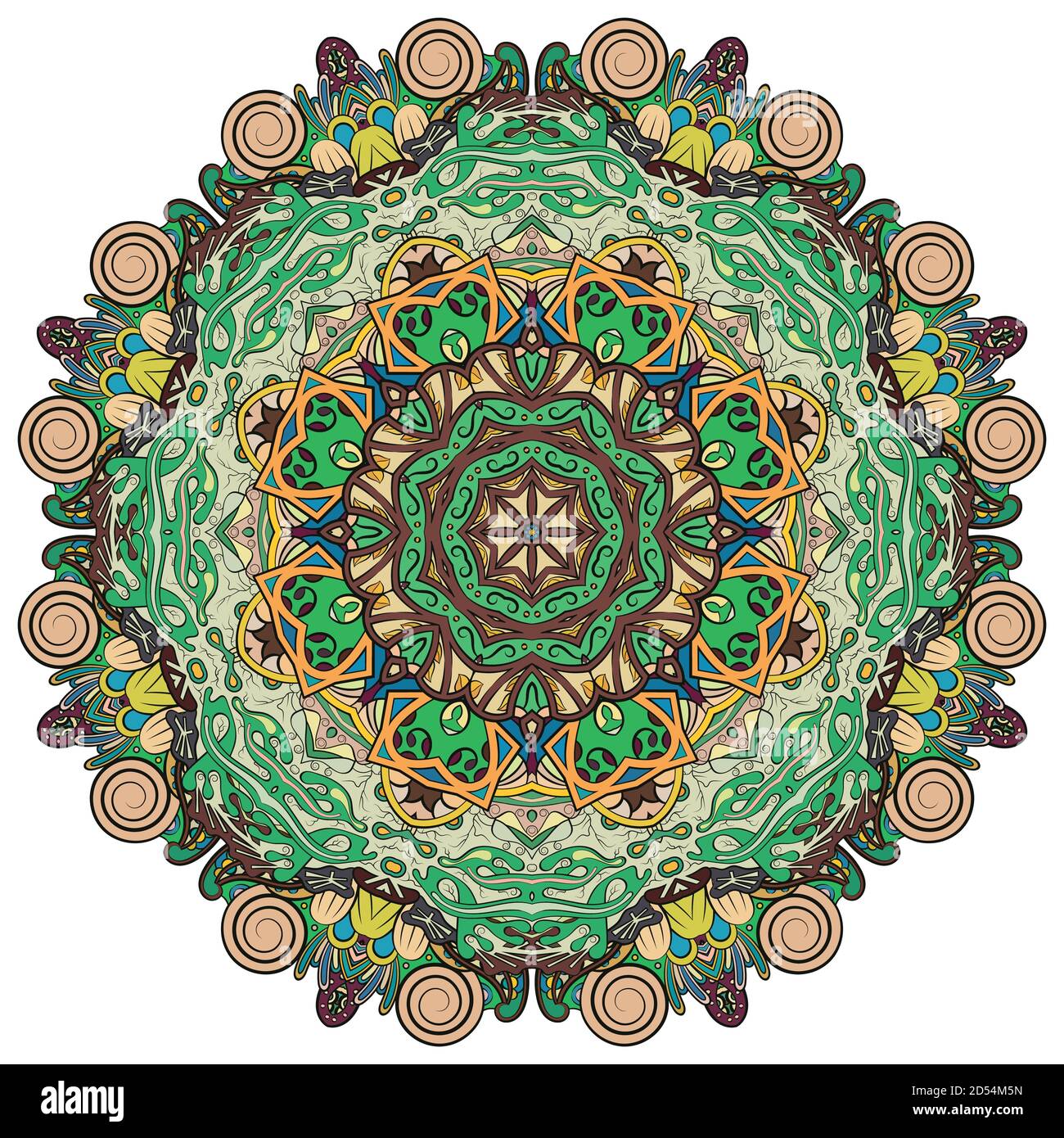 Mandala, tracery wheel mehndi design Stock Vector Image & Art - Alamy