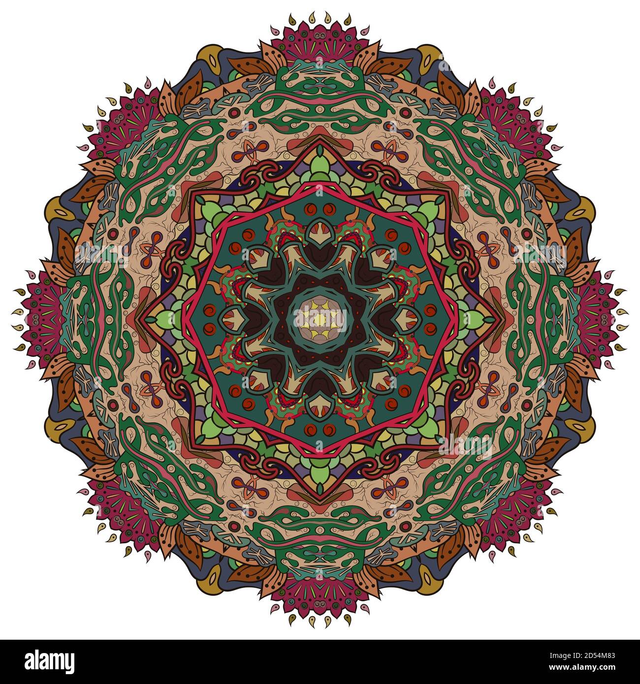Mandala, tracery wheel mehndi design Stock Vector Image & Art - Alamy