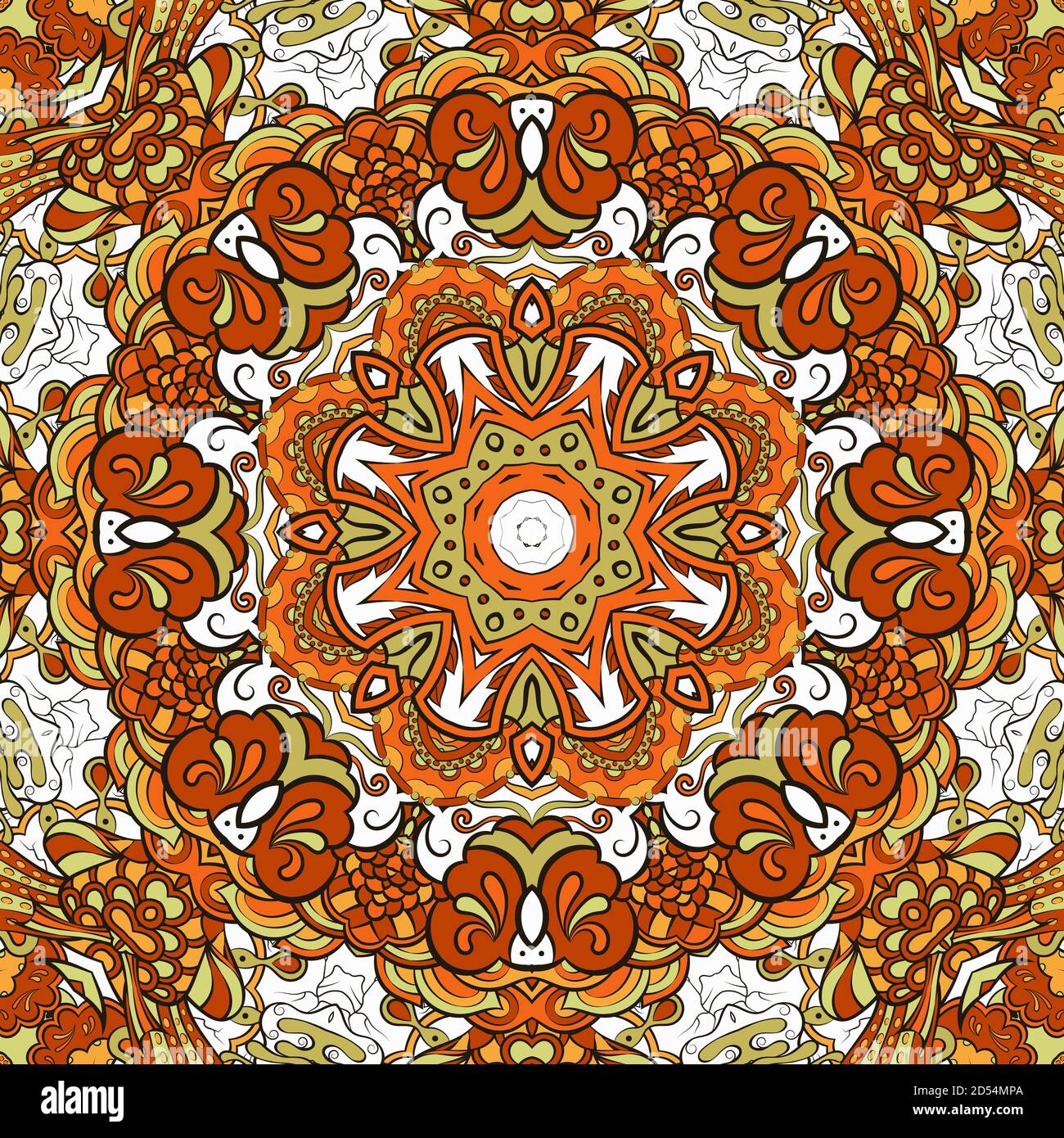 Seamless tracery tile mehndi design Stock Vector Image & Art - Alamy