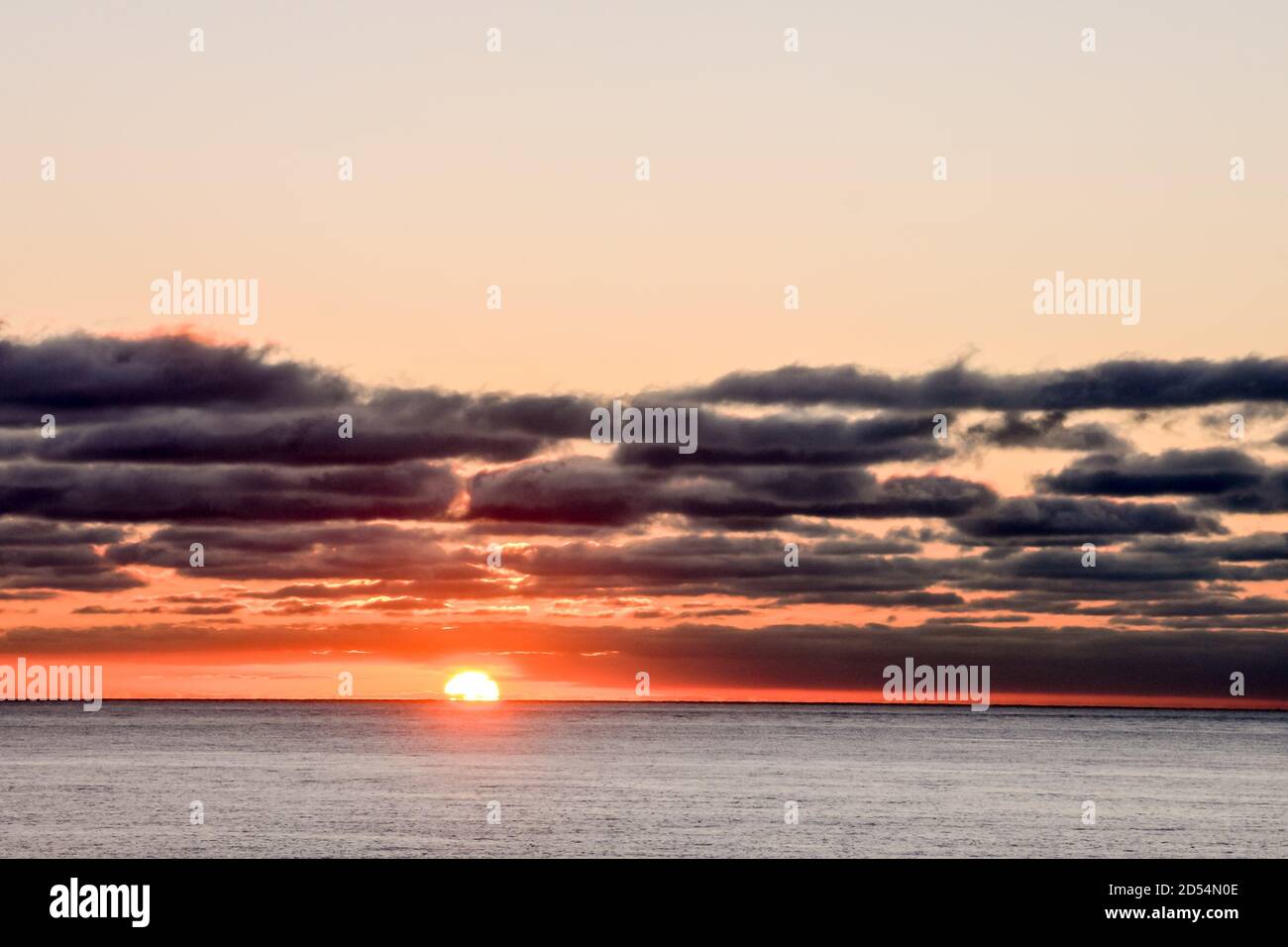 Beautiful Colored Sunset Stock Photo - Alamy