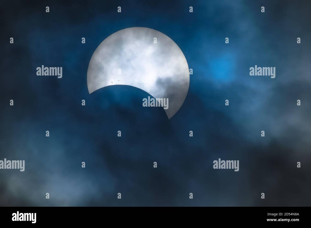 Partial Solar Eclipse Stock Photo - Alamy