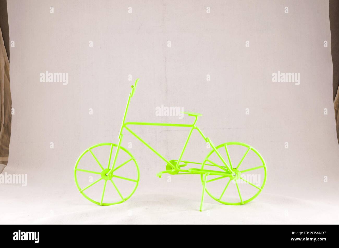 Green Ancient Bicycle Stock Photo - Alamy