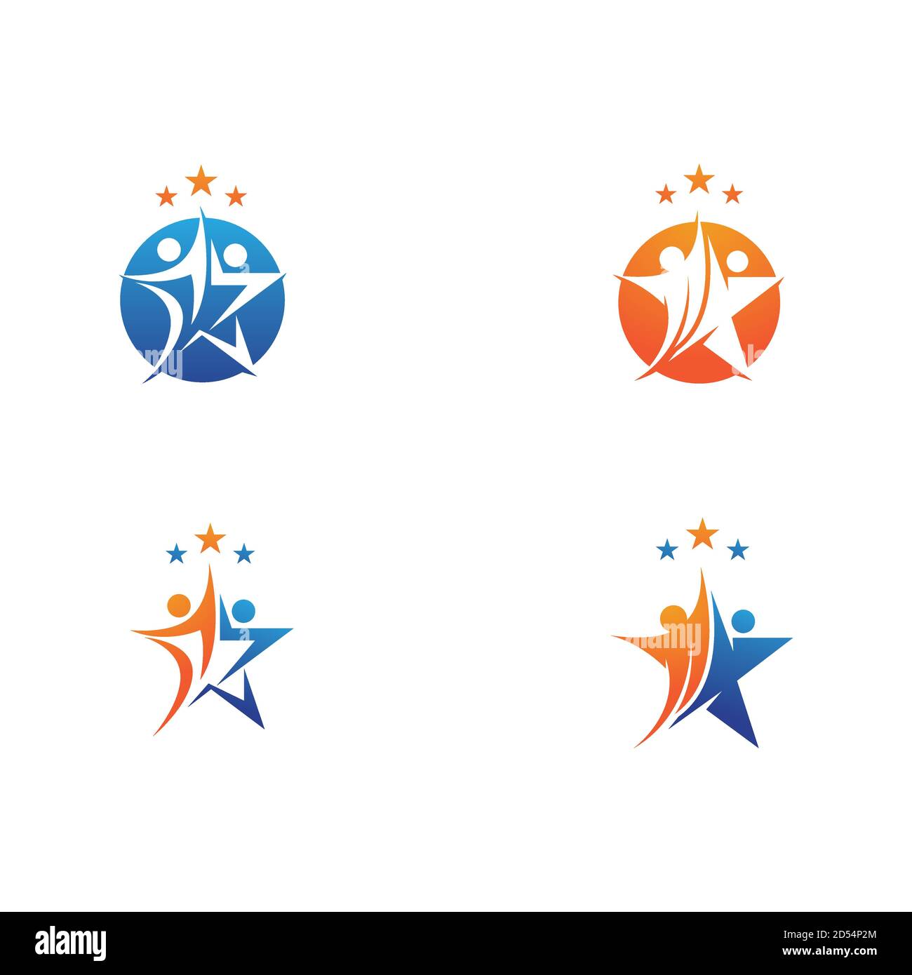 star success people logo template design Stock Vector Image & Art - Alamy