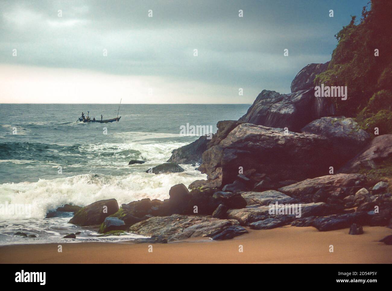 Sassandra, Ivory Coast, Cote d'Ivoire. Fishing Boat Going out to Fish ...