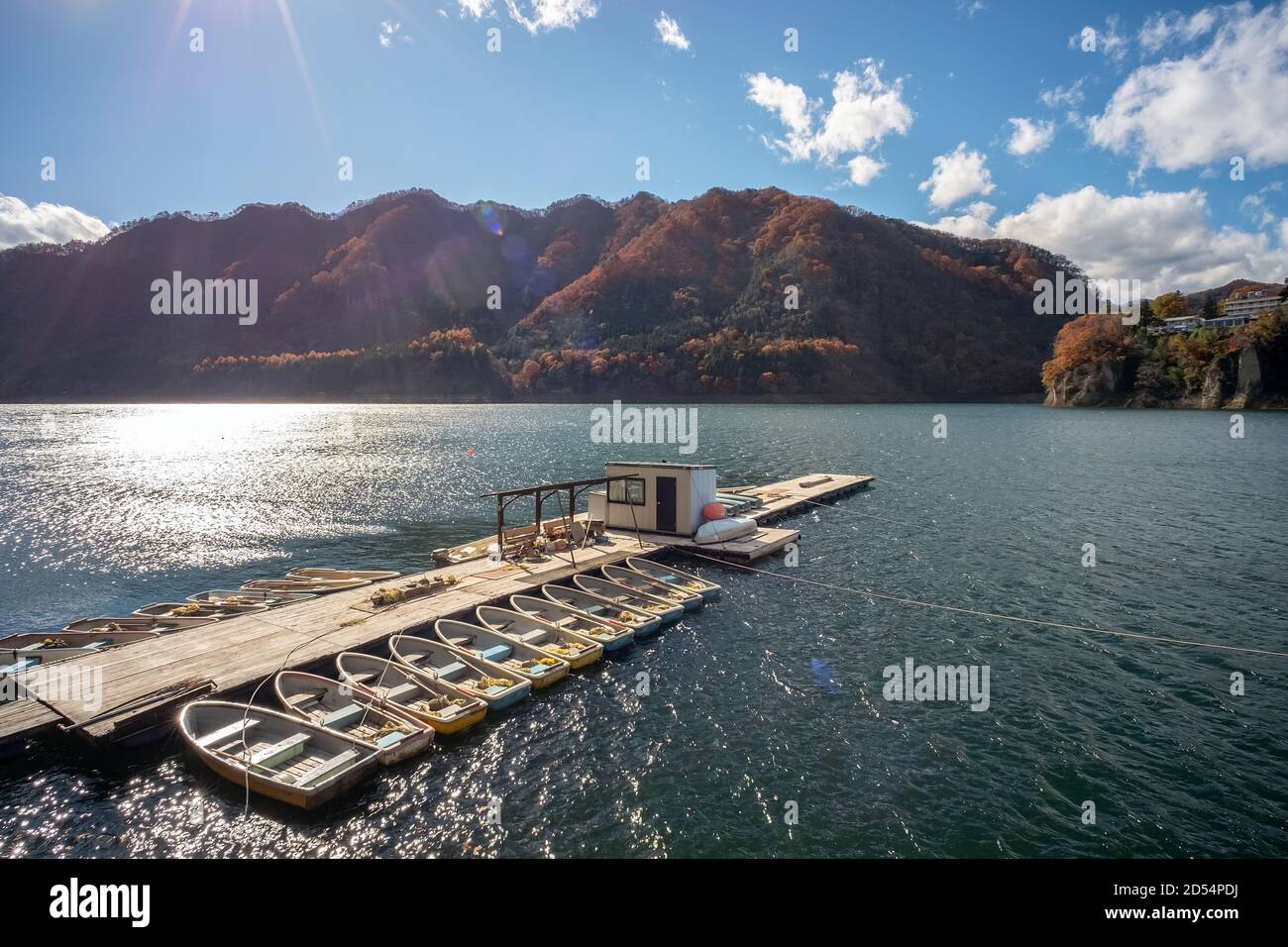 Lake Akaya in Autumn, Gunma Prefecture, Japan Stock Photo - Alamy
