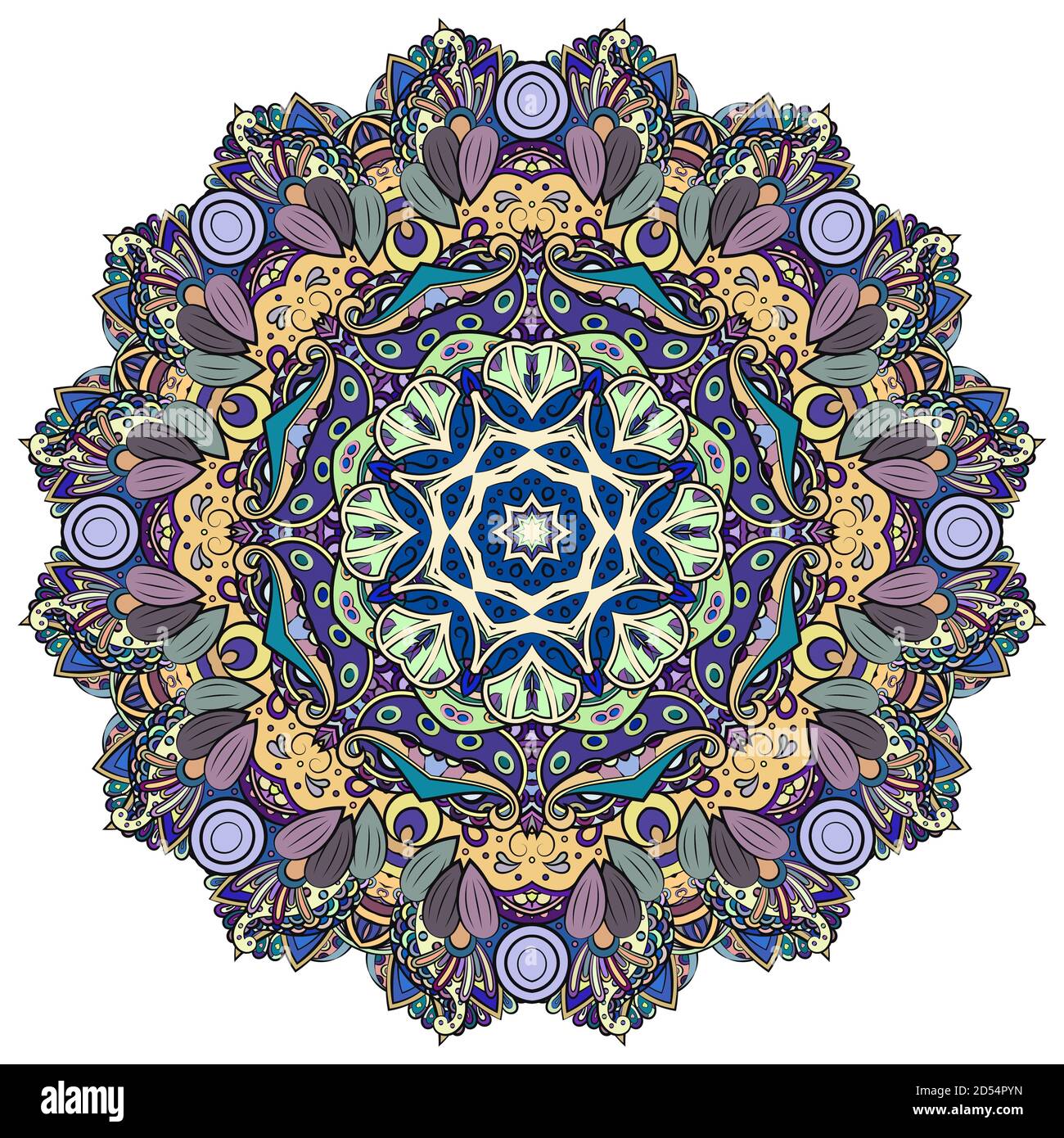 Mandala, tracery wheel mehndi design Stock Vector Image & Art - Alamy