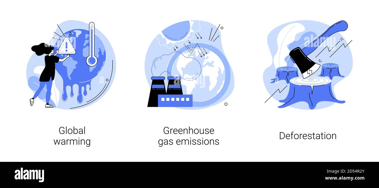 Climate change abstract concept vector illustrations Stock Vector Image ...