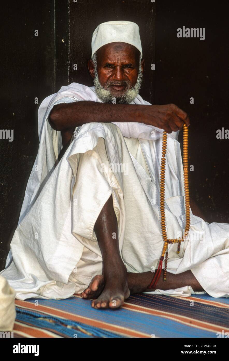 Bouake, Ivory Coast, Cote d'Ivoire. Muslim Ivorian Man with Prayer ...