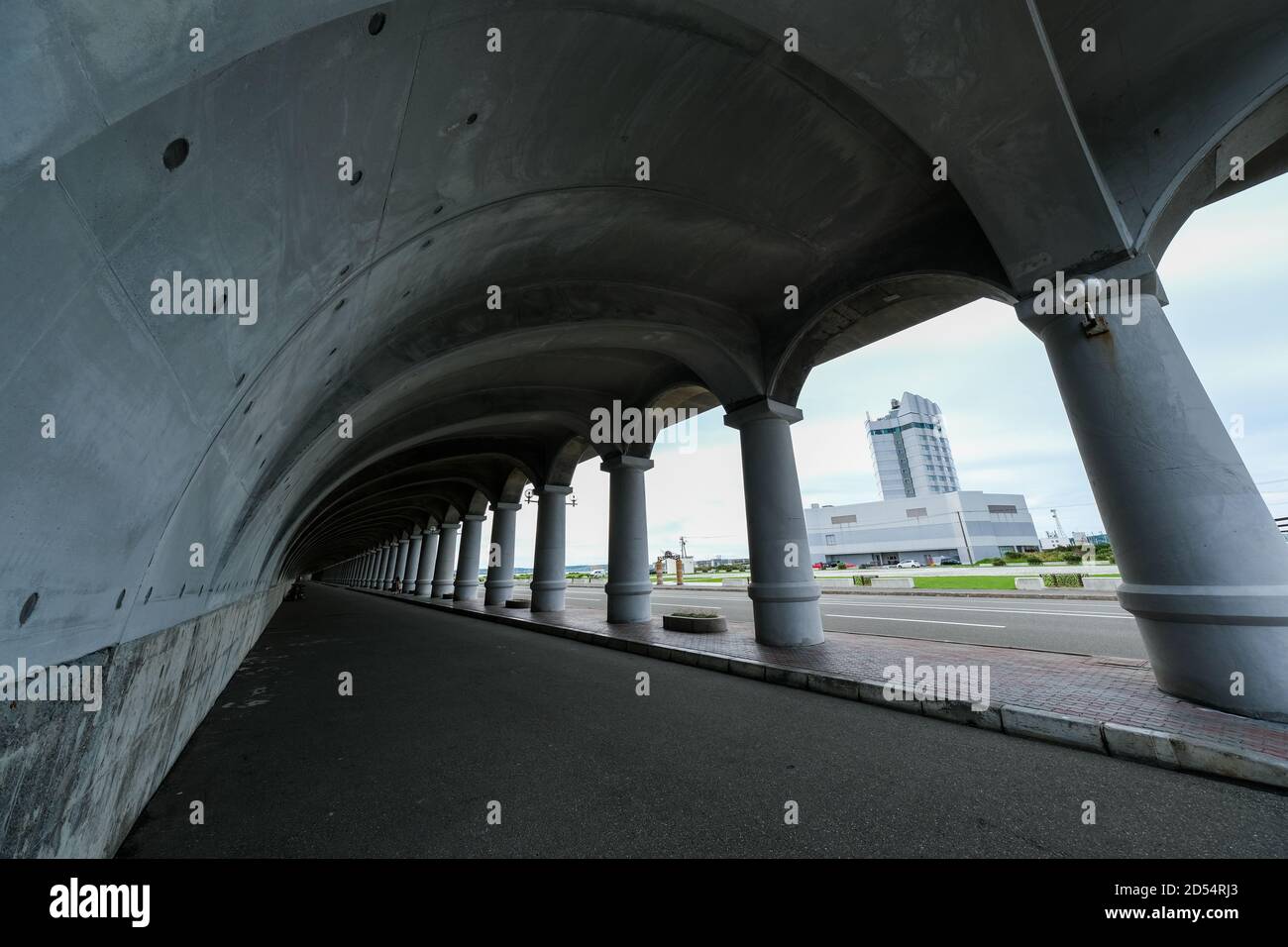 North Breakwater Dome in Port of Wakkanai, Hokkaido Prefecture, Japan ...