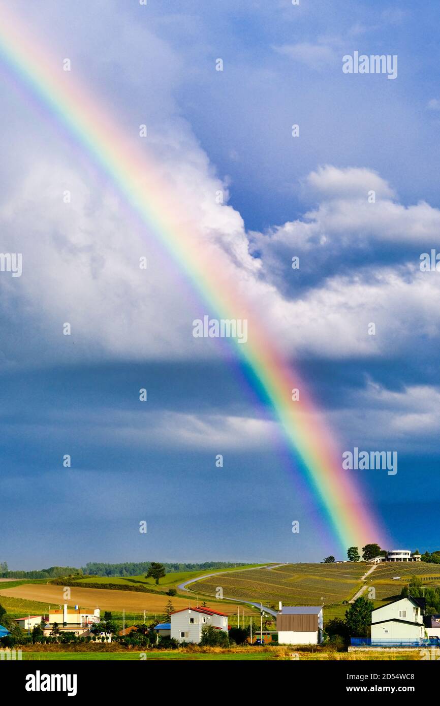 Vertical shot beautiful rainbow hi-res stock photography and images - Alamy