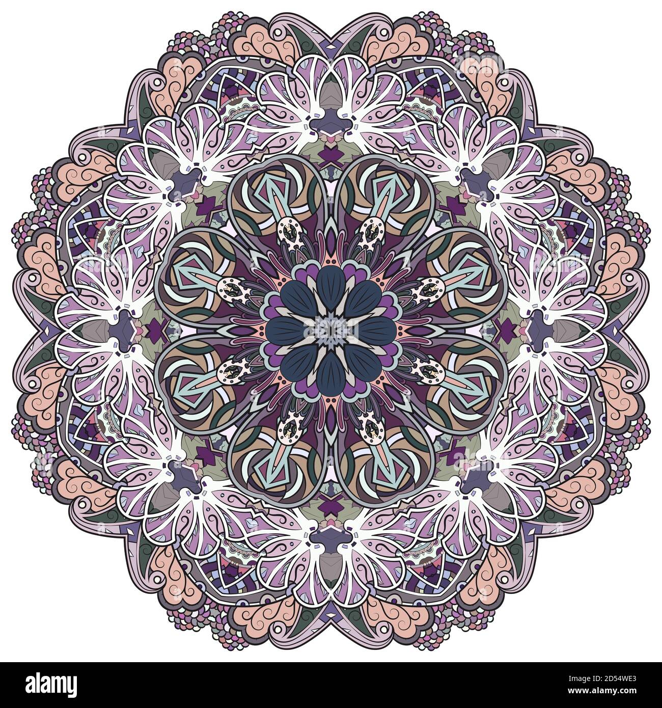 Mandala, tracery wheel mehndi design Stock Vector Image & Art - Alamy