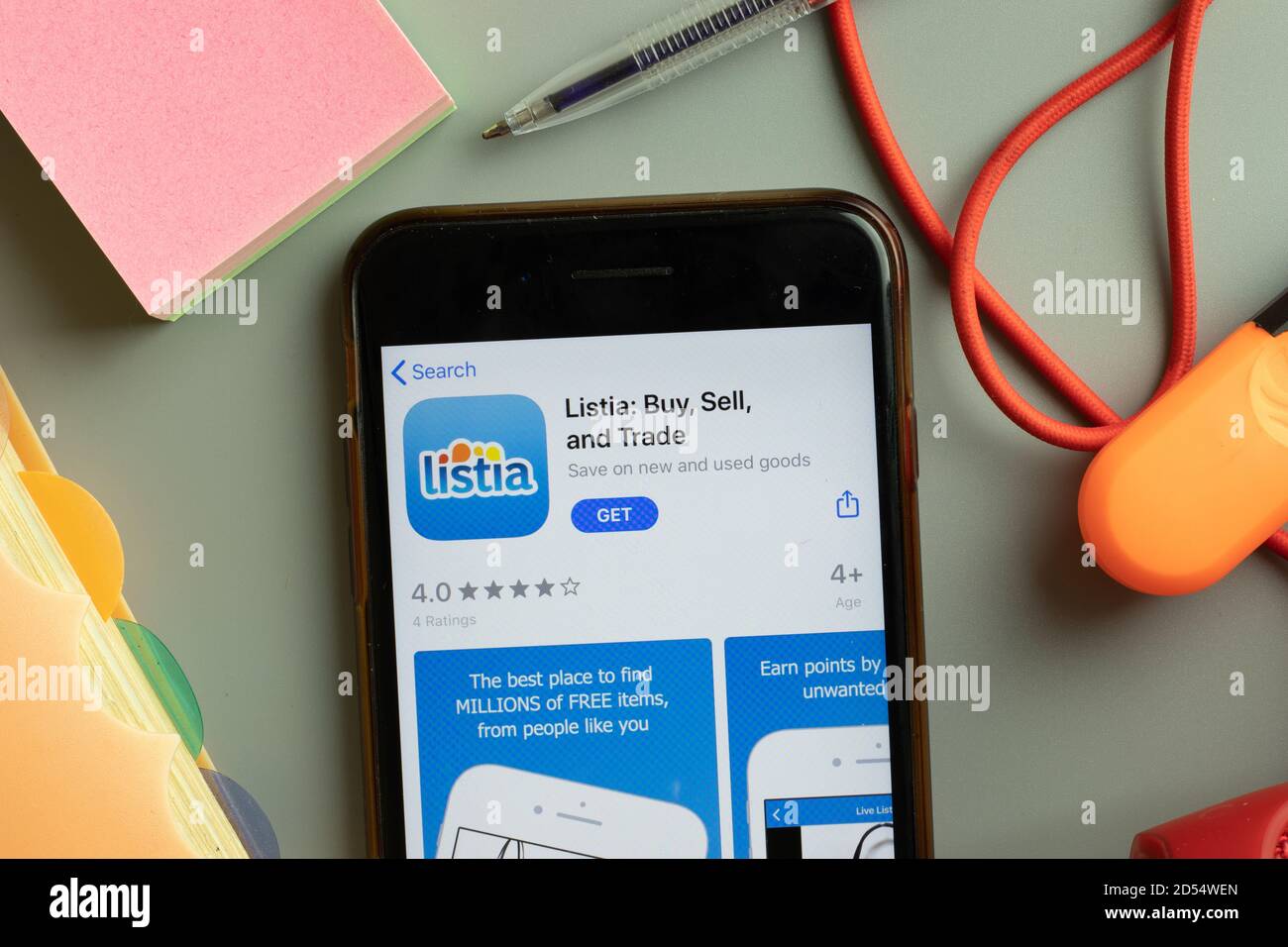 Listia logo hi-res stock photography and images - Alamy