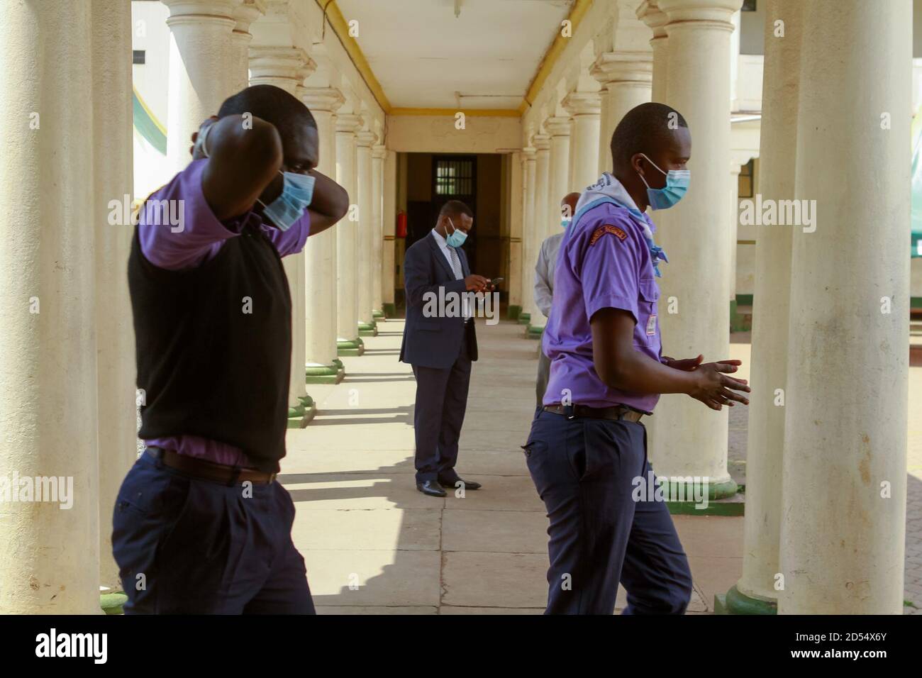 Nairobi, Kenya. 12th Oct, 2020. Students at Jamhuri Secondary school ...