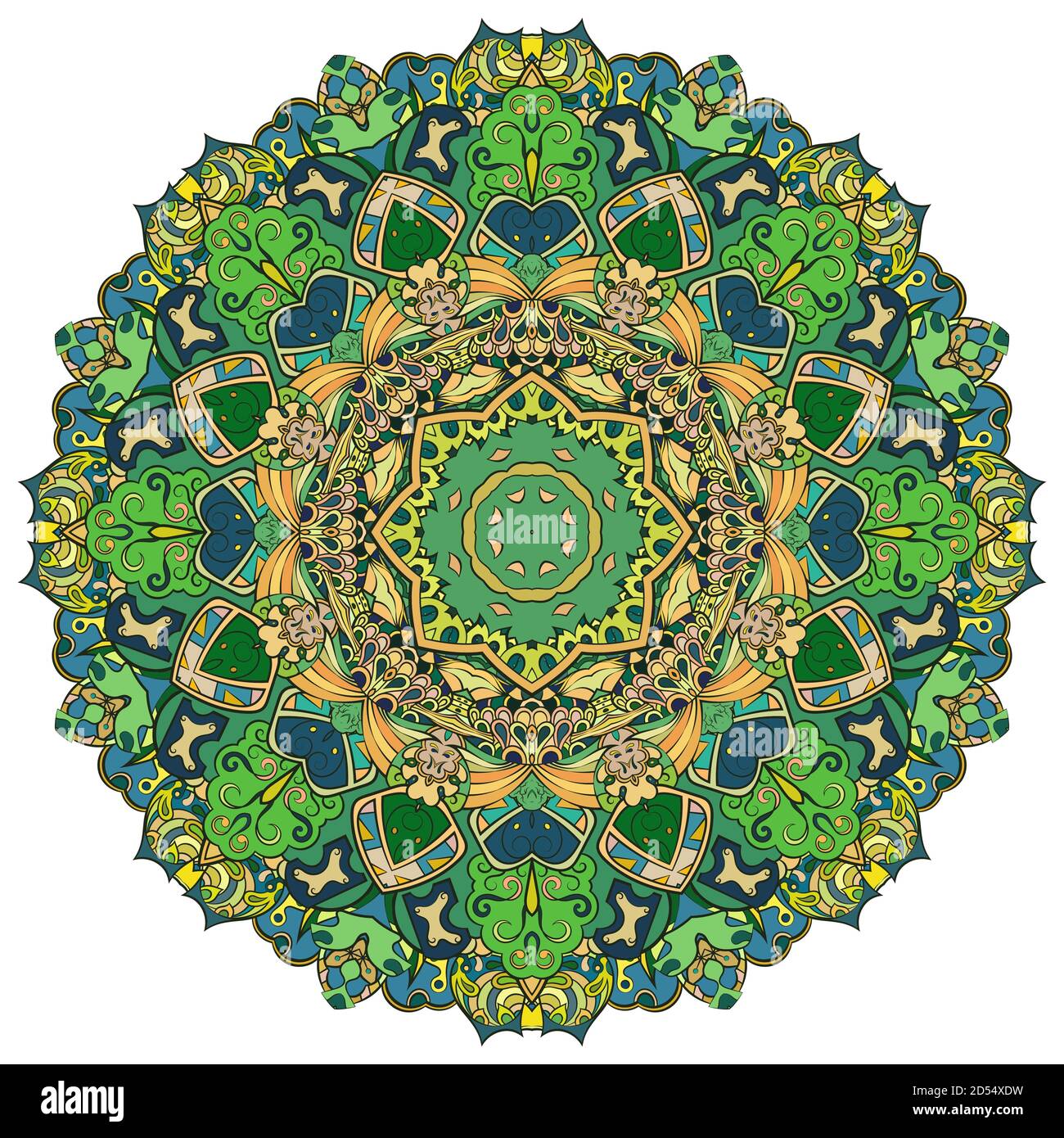 Mandala, tracery wheel mehndi design Stock Vector Image & Art - Alamy