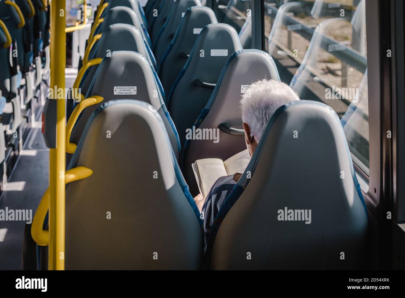 Lonely person on bus hi-res stock photography and images - Alamy