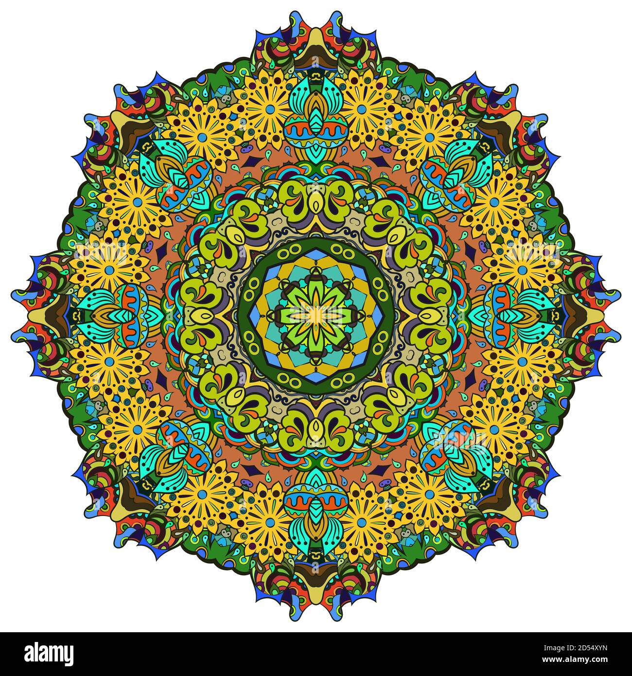 Mandala, tracery wheel mehndi design Stock Vector Image & Art - Alamy