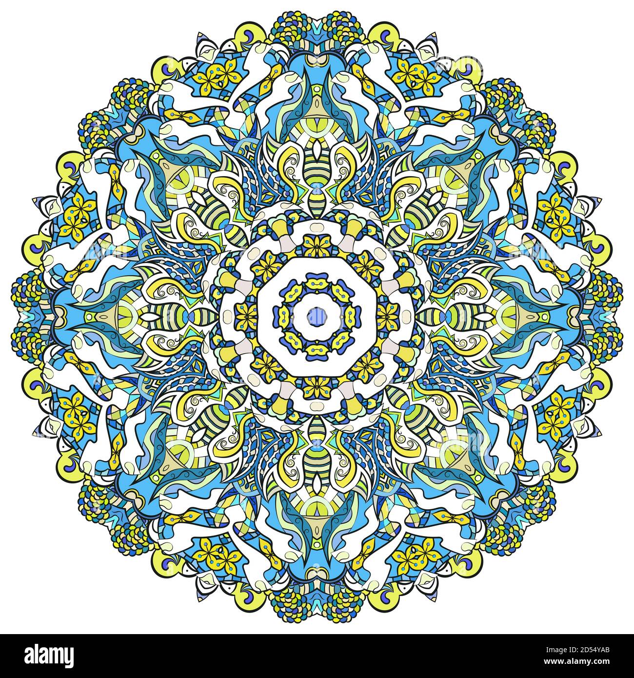 Mandala, tracery wheel mehndi design Stock Vector Image & Art - Alamy