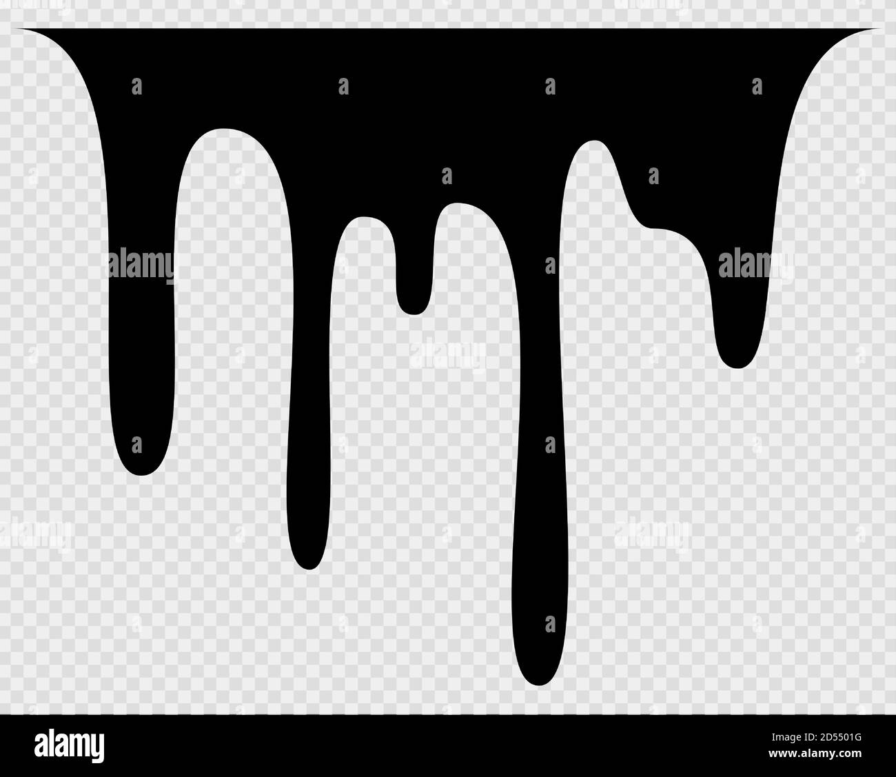 Black melt drips or liquid sauce drops. Black liquid or melted ...