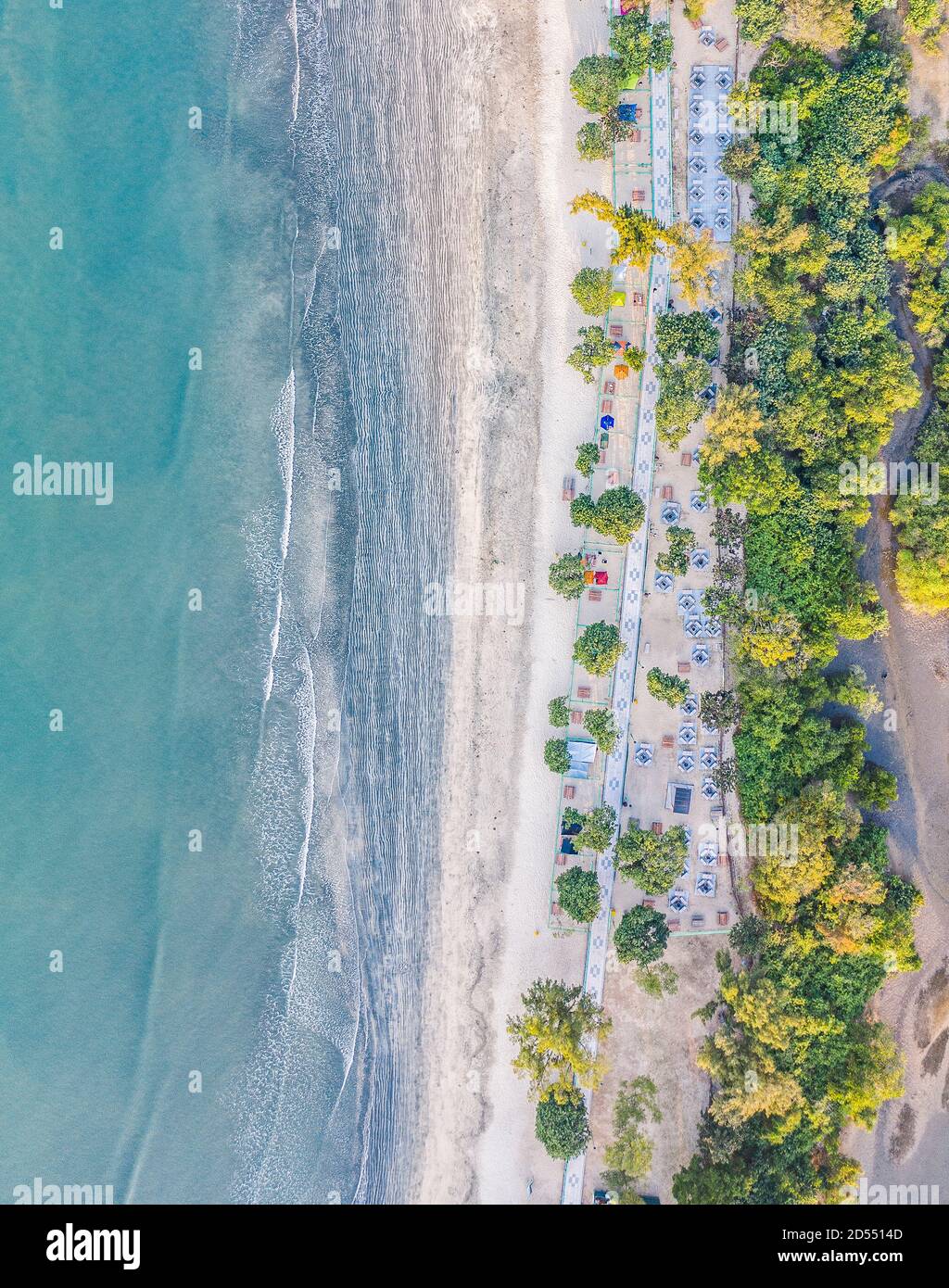Aerial view of Pui O Campsite on Lantau Island, in Hong Kong Stock ...