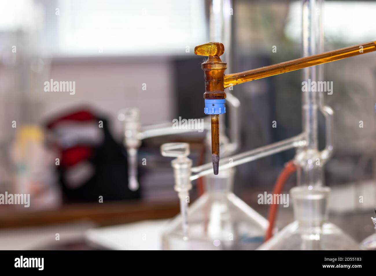 View over physico-chemical laboratory equipment Stock Photo - Alamy