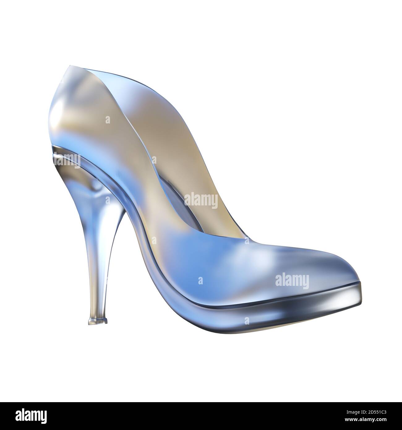 Glass Shoe, 3D Rendering, 3D Illustration Stock Photo - Alamy