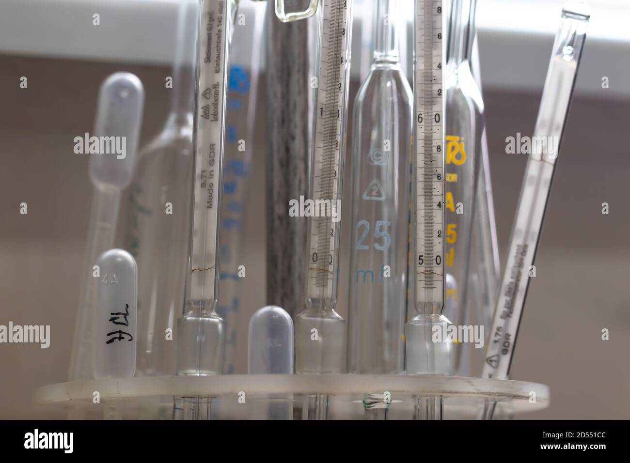 View over physico-chemical laboratory equipment Stock Photo - Alamy