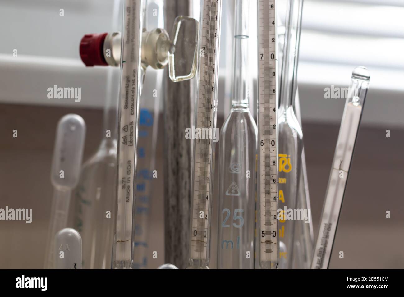 View over physico-chemical laboratory equipment Stock Photo - Alamy