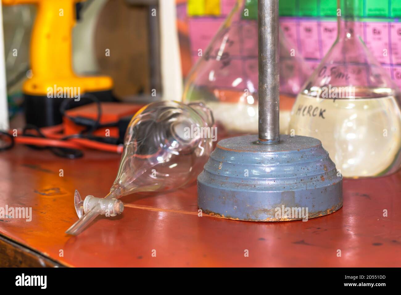View over physico-chemical laboratory equipment Stock Photo - Alamy