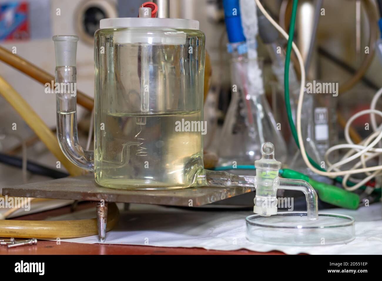 View over physico-chemical laboratory equipment Stock Photo - Alamy