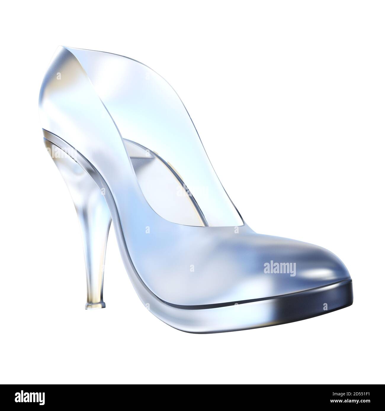 Glass Shoe, 3D Rendering, 3D Illustration Stock Photo - Alamy