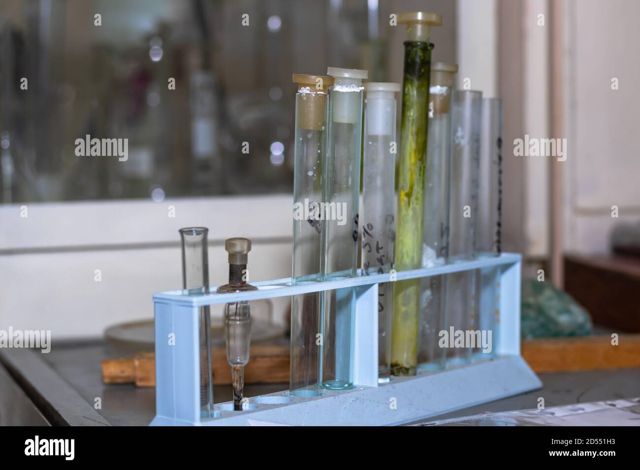 View over physico-chemical laboratory equipment Stock Photo - Alamy