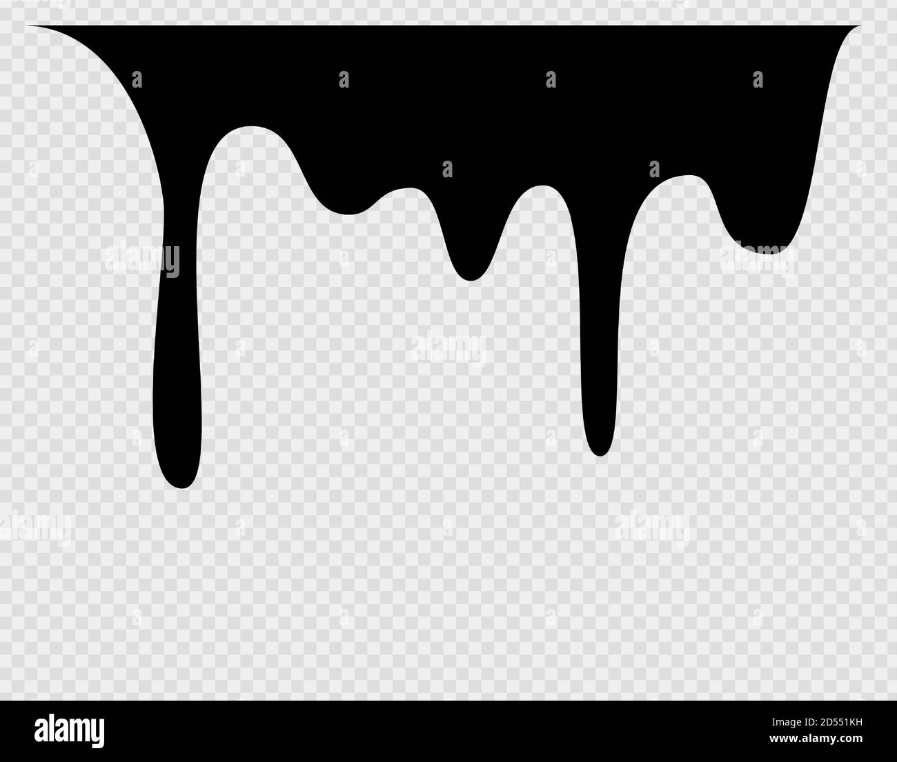 Black melt drips or liquid sauce drops. Black liquid or melted ...