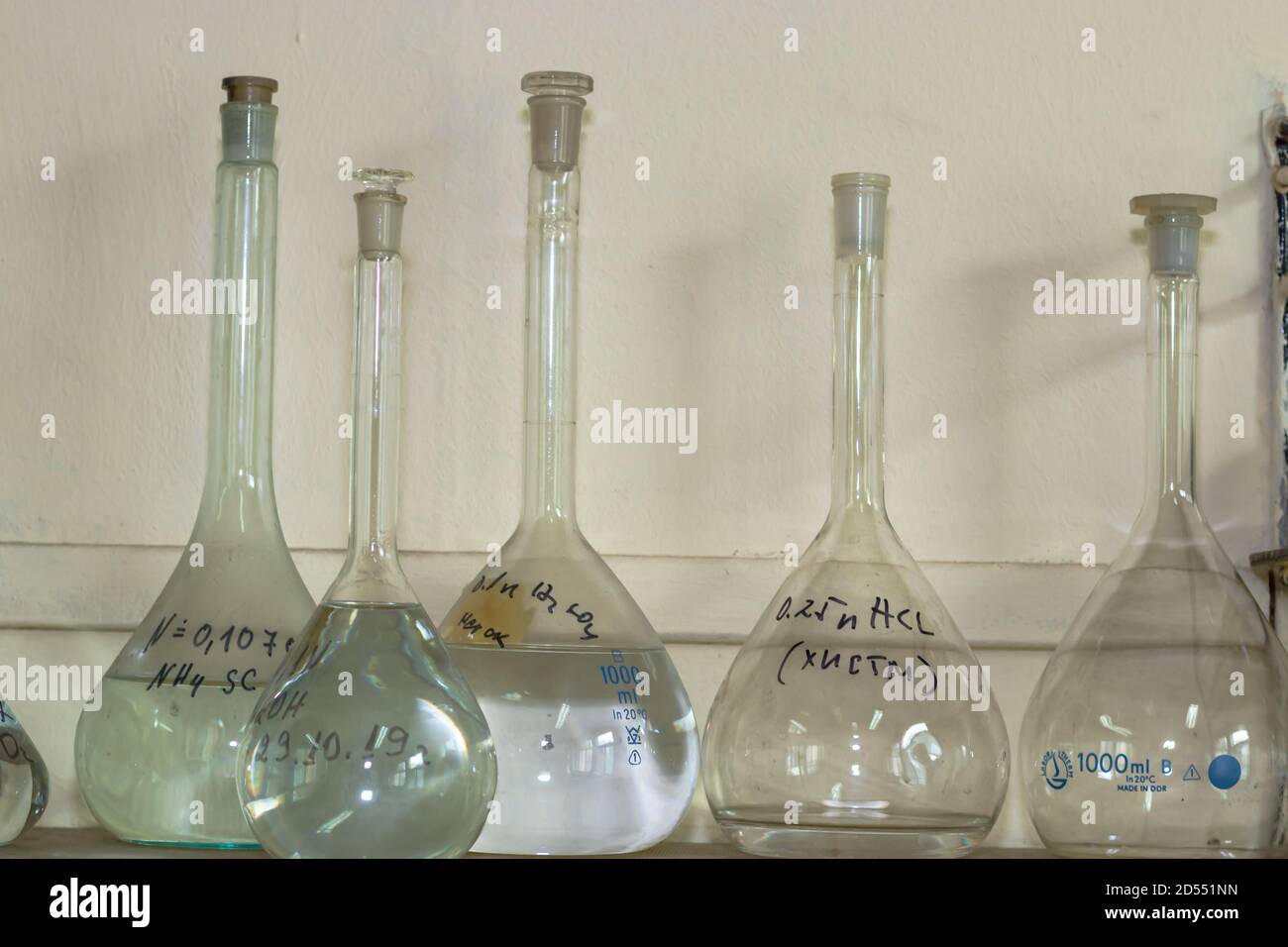 View over physico-chemical laboratory equipment Stock Photo - Alamy
