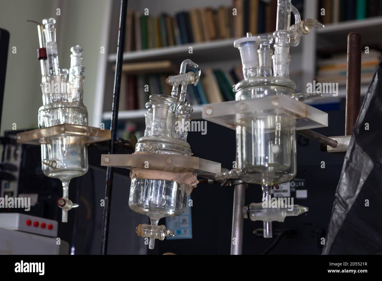 View over physico-chemical laboratory equipment Stock Photo - Alamy