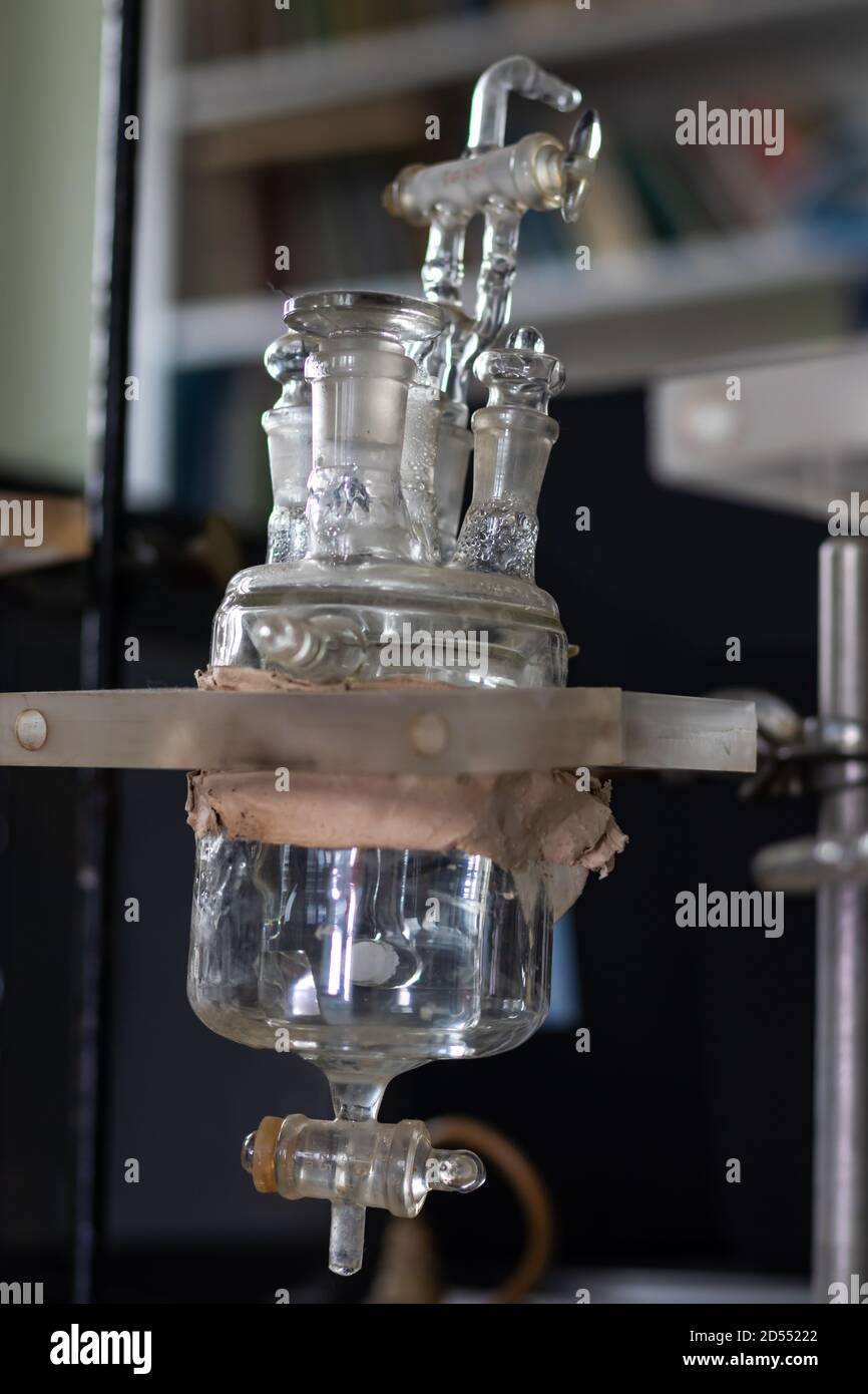 View over physico-chemical laboratory equipment Stock Photo - Alamy