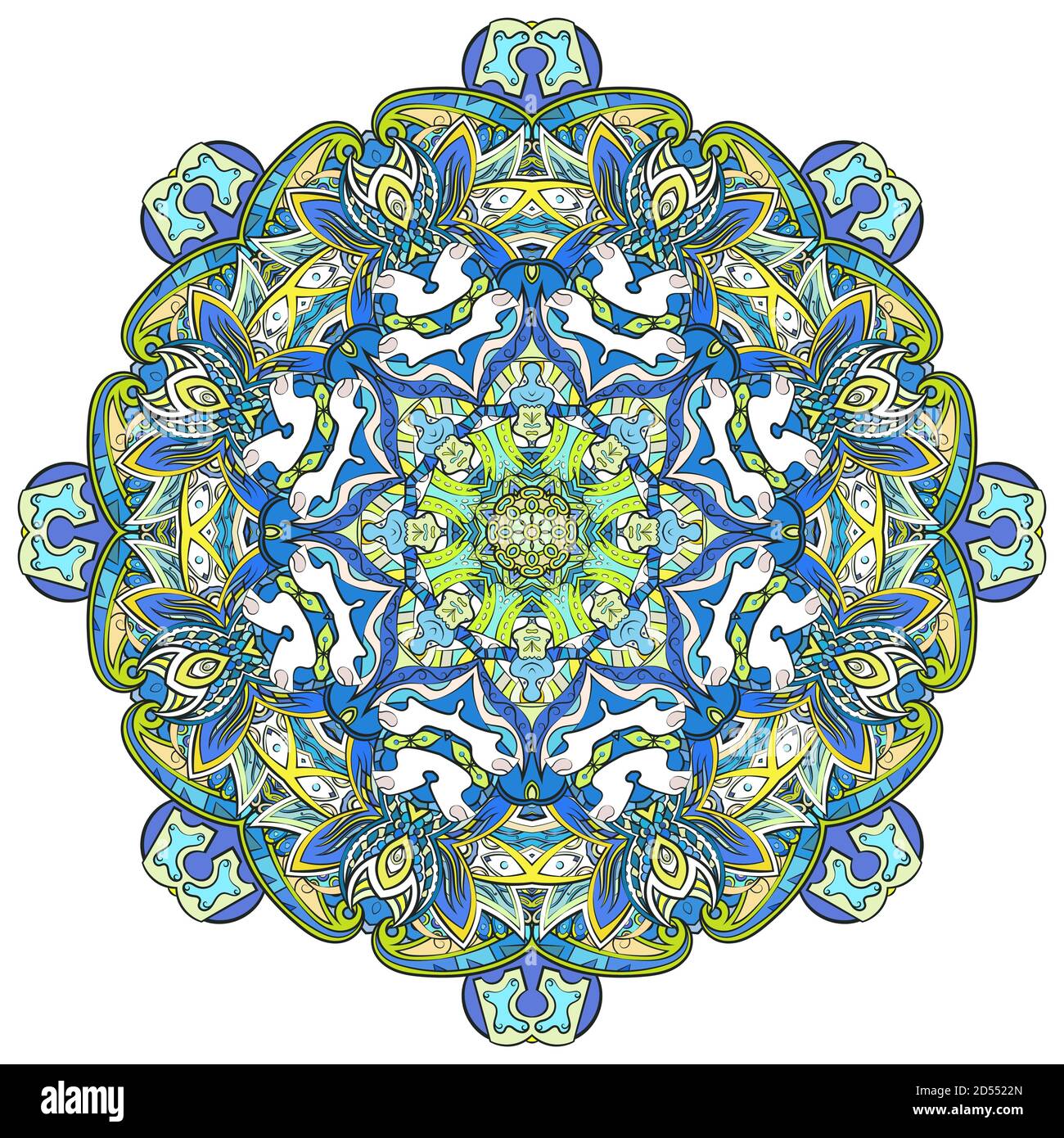 Mandala, tracery wheel mehndi design Stock Vector Image & Art - Alamy
