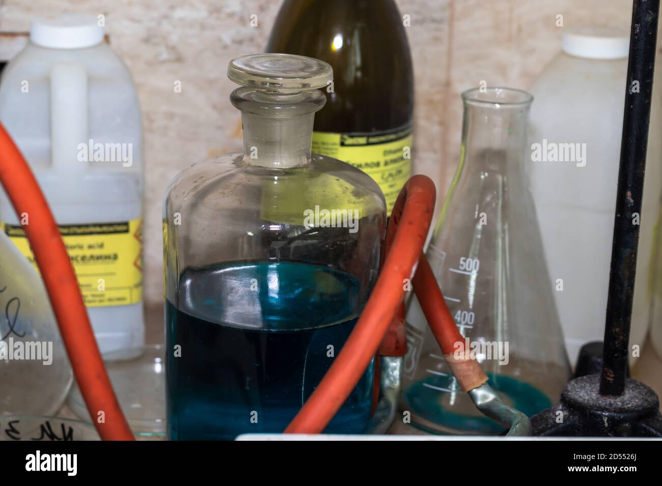 View over physico-chemical laboratory equipment Stock Photo - Alamy