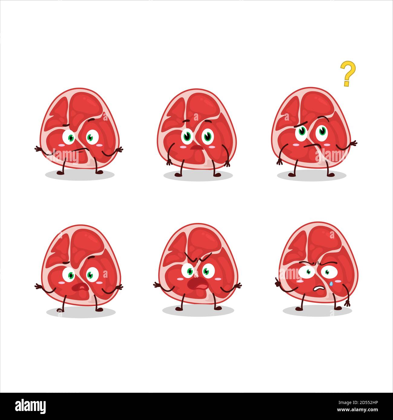 Cartoon character of ham with what expression Stock Vector Image & Art ...