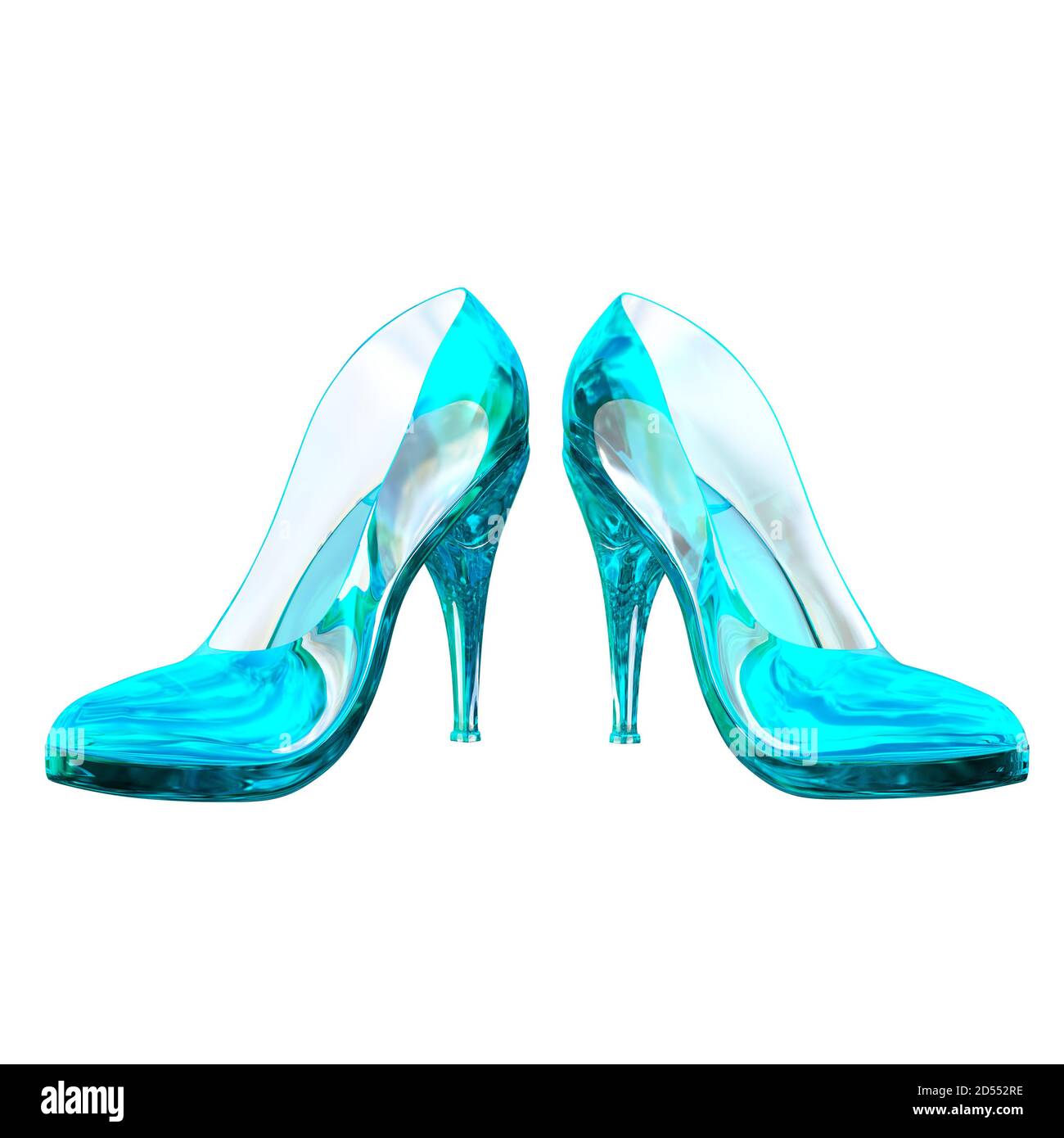 Glass Shoe, 3D Rendering, 3D Illustration Stock Photo - Alamy