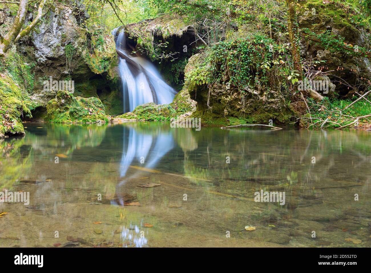 Susara waterfall in autumn season, Beusnita National Park, Romania ...