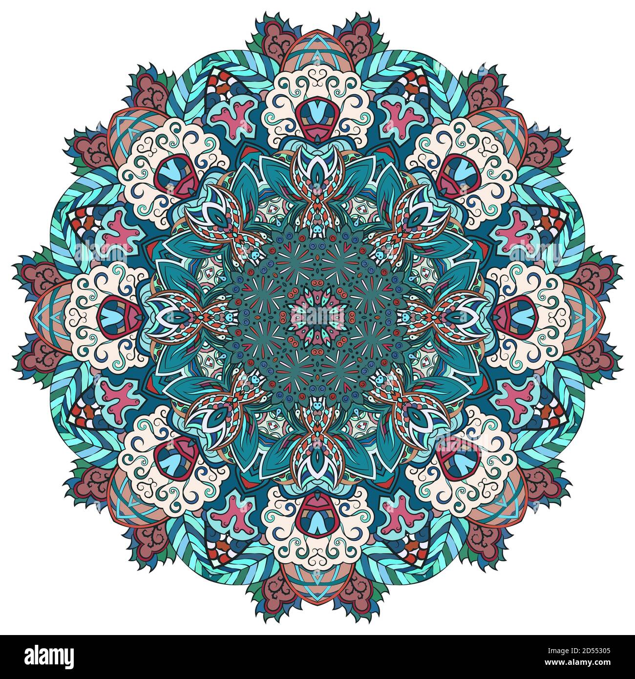 Mandala, tracery wheel mehndi design Stock Vector Image & Art - Alamy