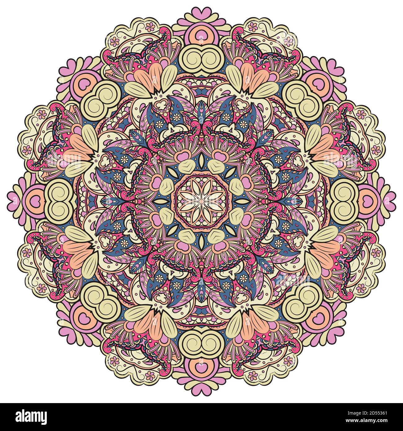 Mandala, tracery wheel mehndi design Stock Vector Image & Art - Alamy