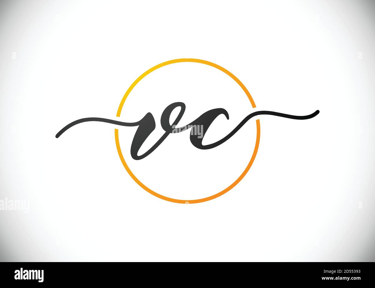 Initial Monogram Letter VC Logo Design Vector Template. Graphic ...