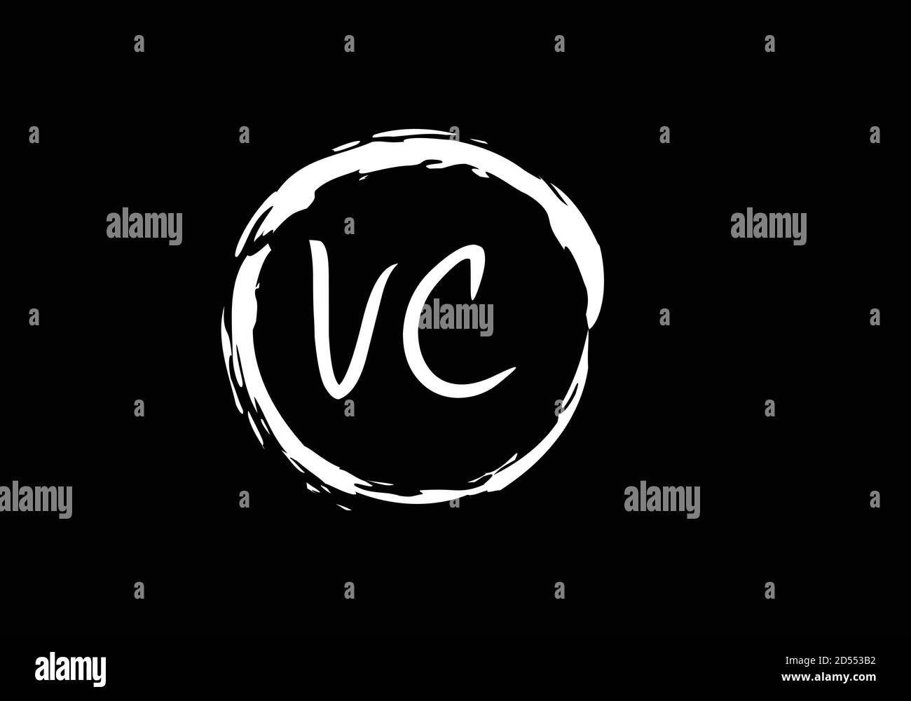 Initial Monogram Letter VC Logo Design Vector Template. Graphic ...