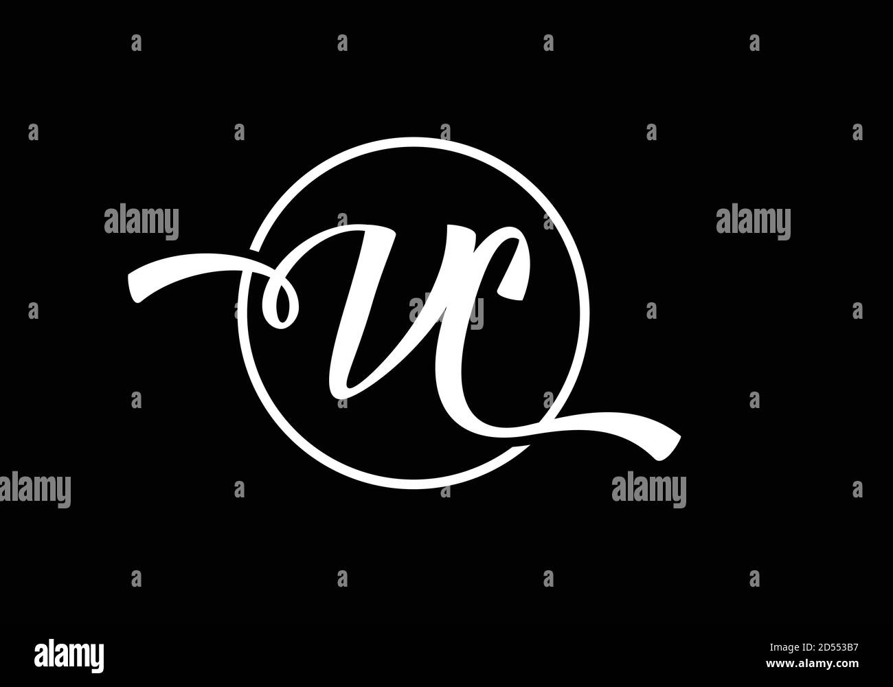 Initial Monogram Letter VC Logo Design Vector Template. Graphic ...