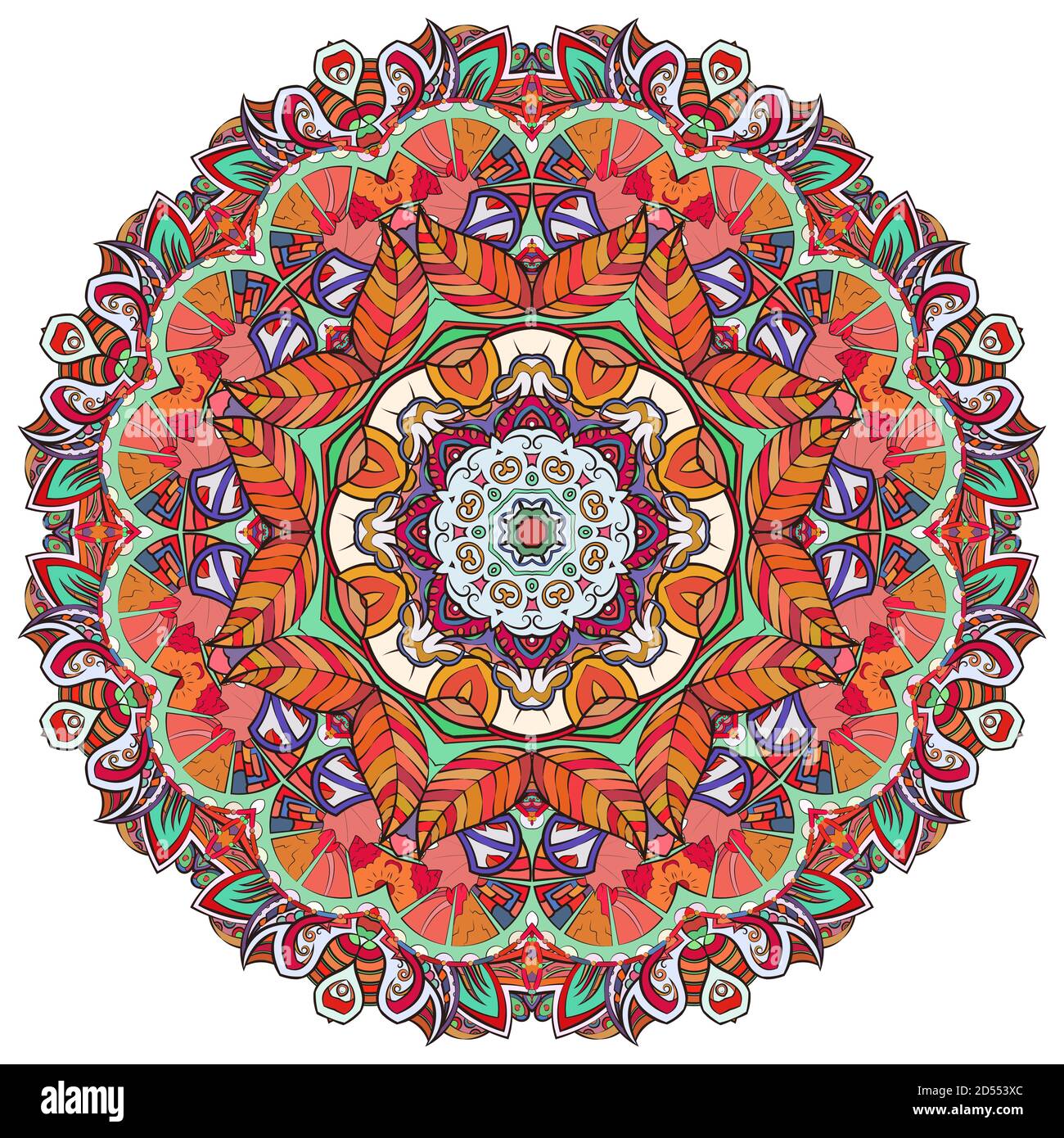 Mandala, tracery wheel mehndi design Stock Vector Image & Art - Alamy