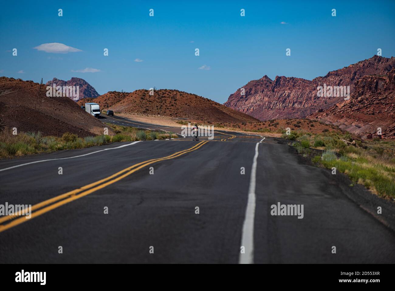 Empty scenic highway in Arizona, USA. Road in America Stock Photo - Alamy